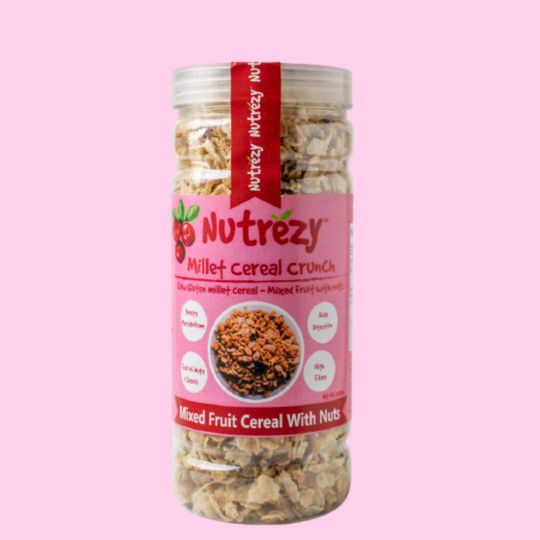 Millet Cereal Mixed Fruit Jar 370gms – nutrezybars